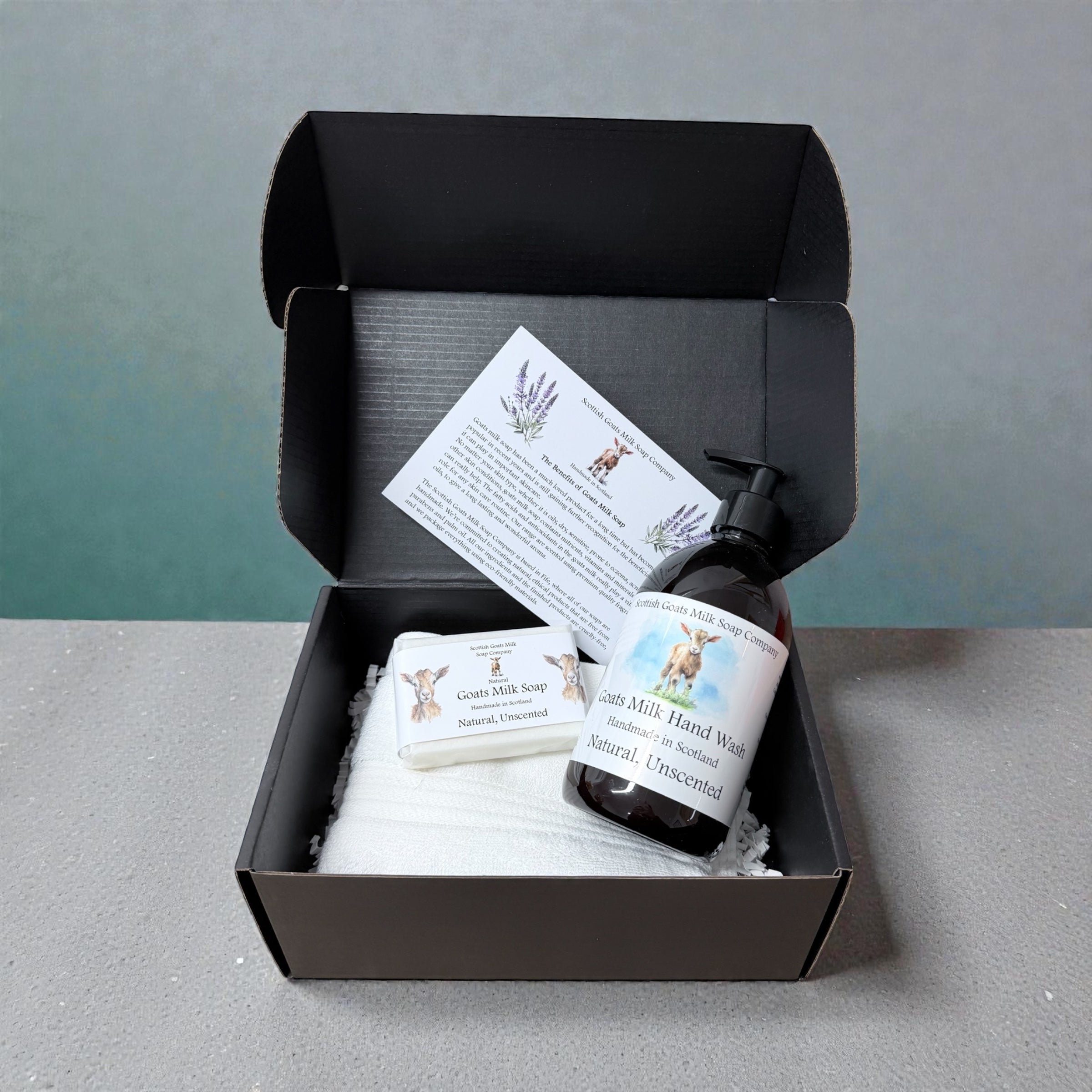 Luxury Goats Milk Hand Wash (500ml) and Soap Bar Gift Set |6 Scent Box ...